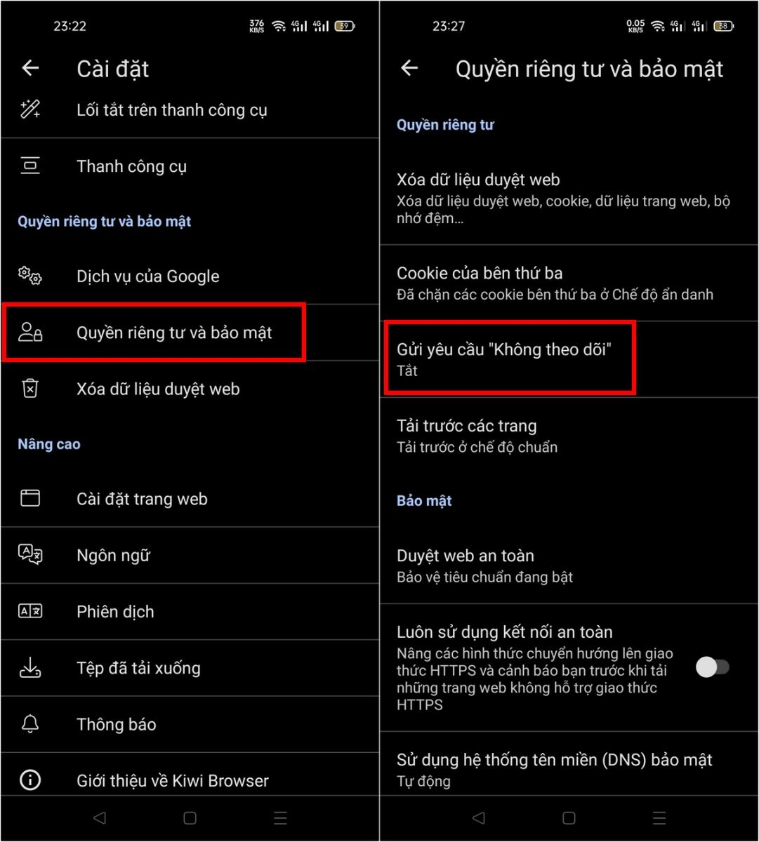 Hướng dẫn tải và cài đặt trình duyệt Kiwi browser trên điện thoại