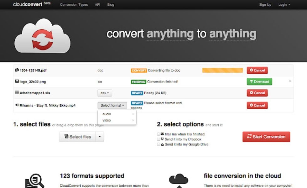 Cách dùng Cloud Convert: Đổi định dạng file miễn phí, cực nhanh