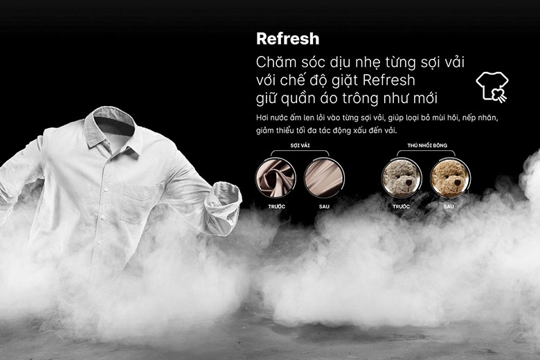 Chế độ Refresh là gì trên máy giặt Aqua? Cách sử dụng