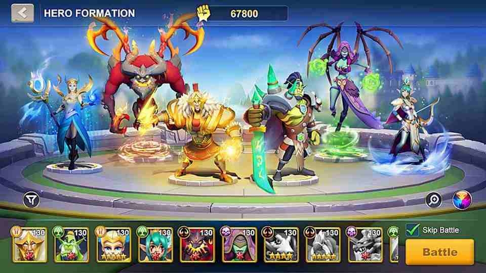 Idle Heroes – Trở thành anh hùng ánh sáng với thử thách thú vị