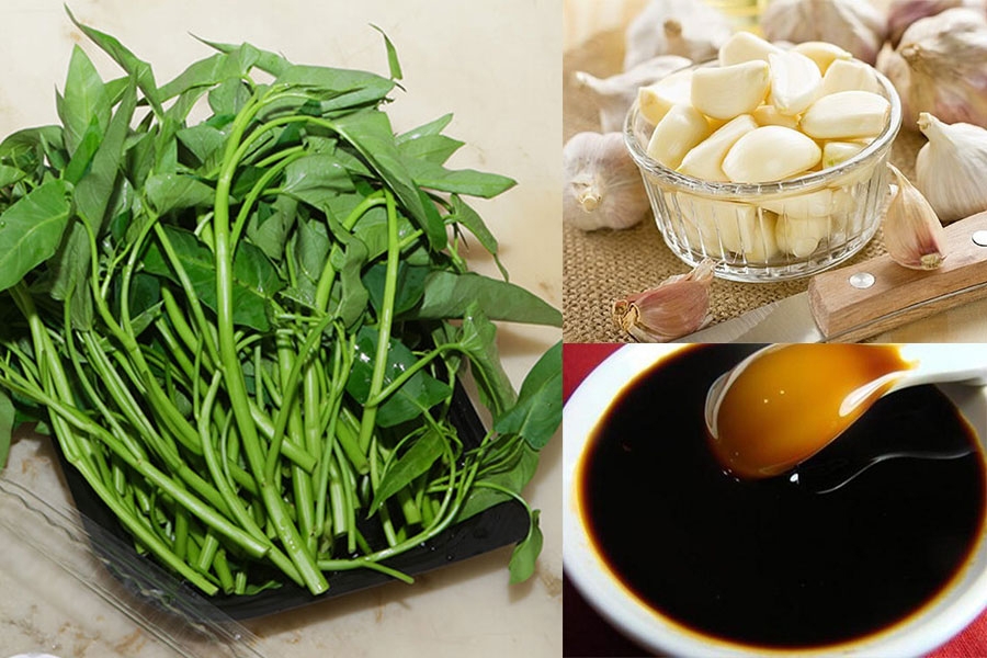 Bí quyết làm rau muống xào tỏi giòn ngon xanh mướt