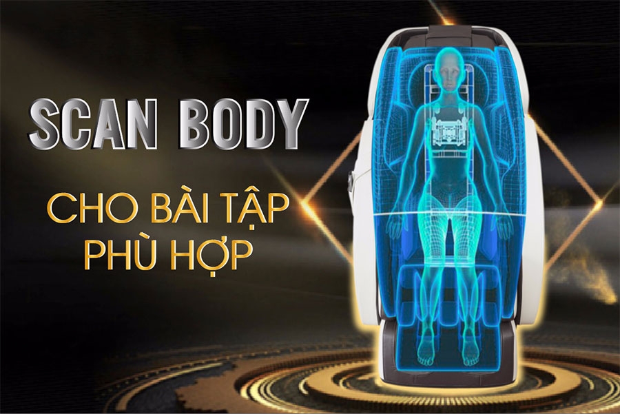 Công nghệ Body Scan trên ghế massage là gì? Điểm danh các ưu điểm