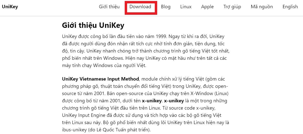 Hướng dẫn tải phần mềm Unikey Win 11, hỗ trợ gõ tiếng Việt
