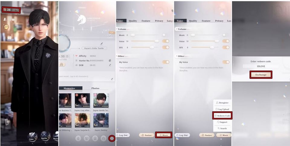 Cập nhật ngay mã Love and Deepspace code mới nhất năm 2025