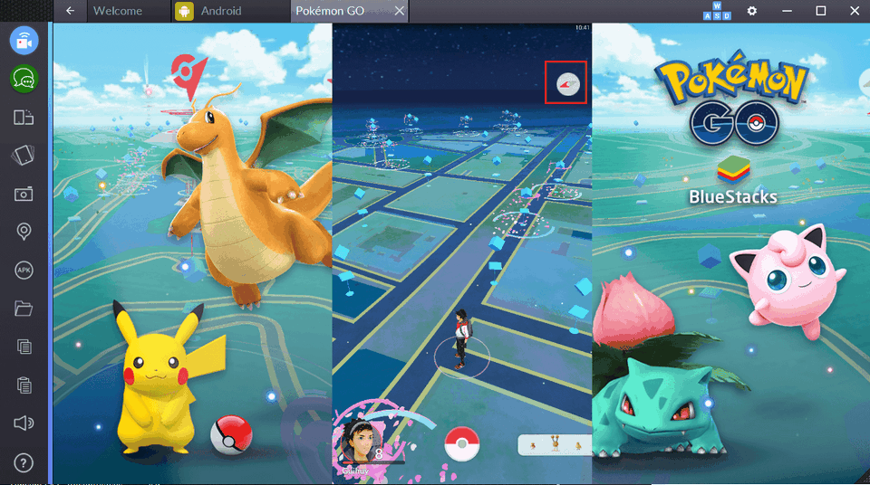 Cách chơi Pokemon Go trên PC bằng BlueStacks, NoxPlayer