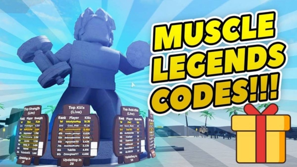 Code Muscle Legends 10/2025 để tăng cơ bắp trong Huyền Thoại Cơ Bắp