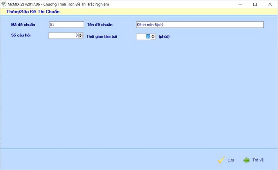 Cách ứng dụng McMIX trong việc khởi tạo đề thi trắc nghiệm