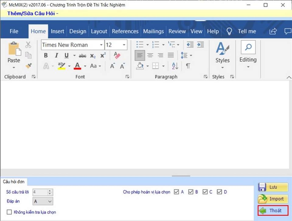 Cách ứng dụng McMIX trong việc khởi tạo đề thi trắc nghiệm