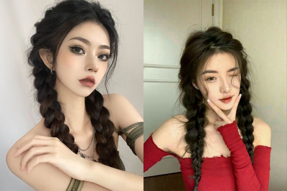 10 kiểu tết tóc 2 bên đáng yêu, dễ thương, diện váy áo đều xinh