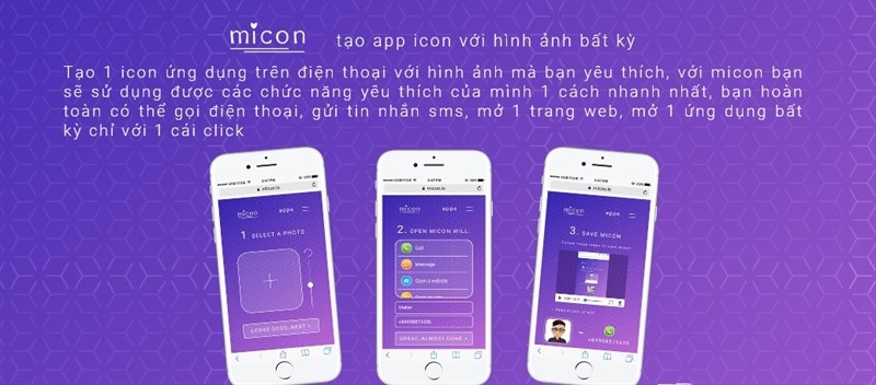 Micon io - Website tự tạo icon cho app “made in Vietnam"