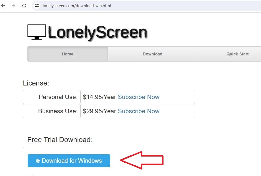 Tải Lonelyscreen: Phần mềm phản chiếu nội dung lên PC, laptop