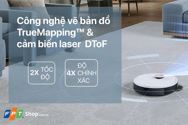 Khám phá công nghệ DToF và ToF trên máy hút bụi Ecovacs