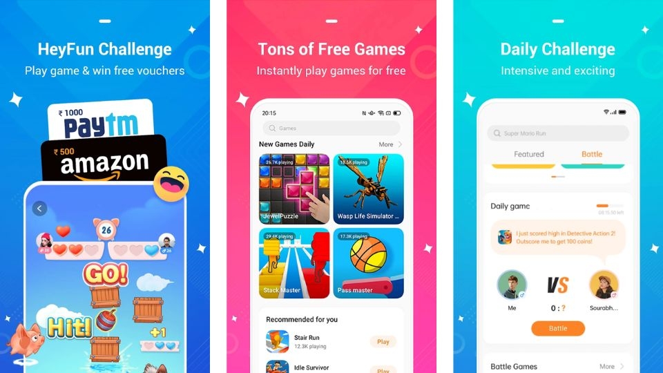 HeyFun - Trải nghiệm kho tàng game miễn phí và cực kỳ đa dạng