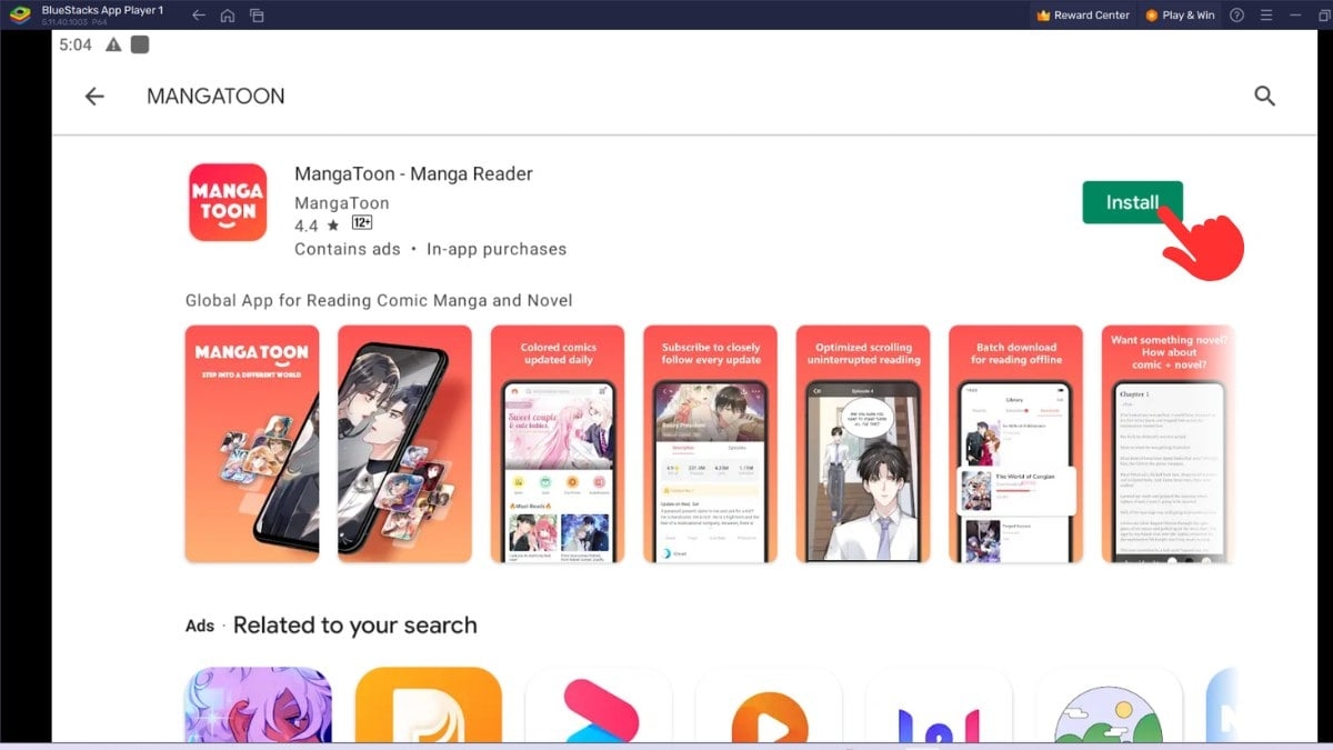 Hướng dẫn tải app MangaToon trên máy tính, Android và iOS