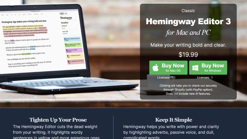 Hemingway Editor - Trợ thủ đắc lực cho việc viết lách hiệu quả