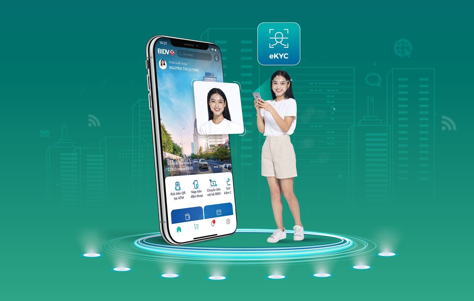 Chuyển đổi Smartbanking BIDV sang thiết bị khác bằng eKYC
