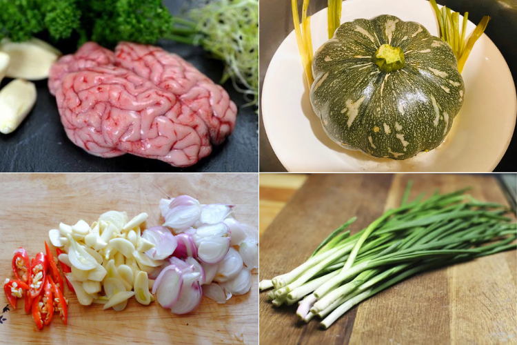 Bật mí cách làm óc heo chưng bí đỏ thơm ngon, giàu dinh dưỡng