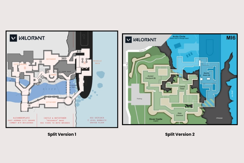 Split Valorant: Quá trình thiết kế và ra mắt bản đồ Split