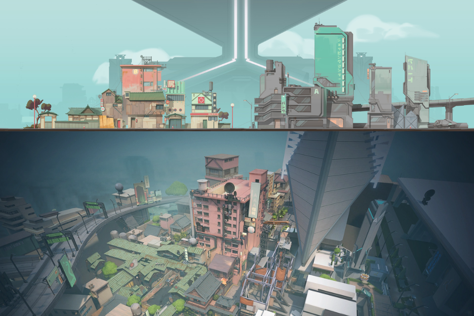 Split Valorant: Quá trình thiết kế và ra mắt bản đồ Split