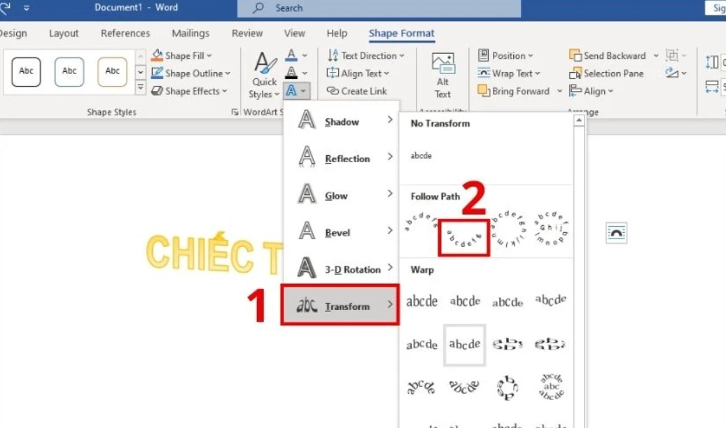 Cách làm chữ cong trong Word đơn giản, gây ấn tượng với người xem
