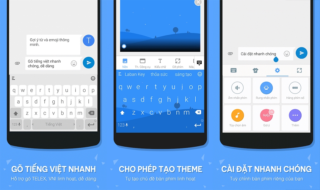 Top 3 ứng dụng bàn phím Android tốt nhất dành cho điện thoại