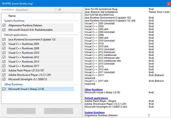 All in One Runtimes: bộ phần mềm trọn gói cho người dùng Windows