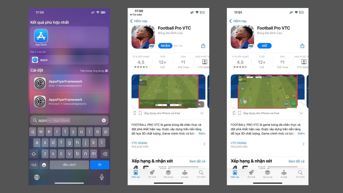 Hướng dẫn tải Football Pro VTC trên Android, iOS và PC đơn giản