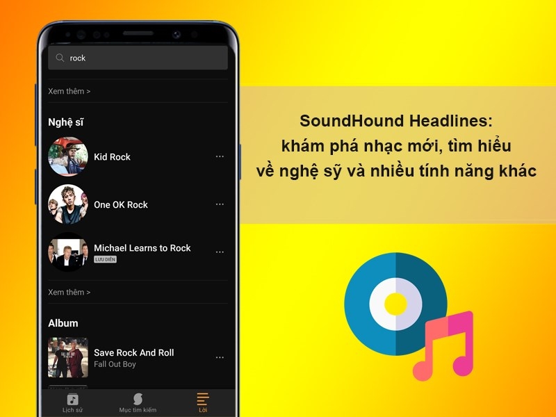 Tải SoundHound - Ứng dụng tìm kiếm nhận diện âm nhạc thông minh