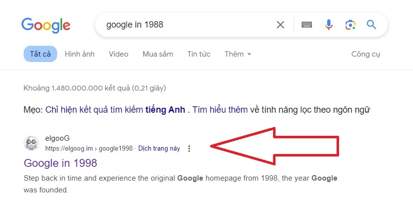 Khám phá giao diện Google in 1998: Đơn giản trực quan, dễ sử dụng
