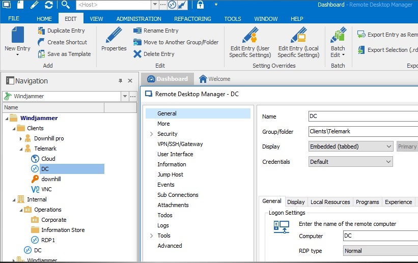Remote Desktop Manager - Phần mềm quản lý kết nối máy tính từ xa