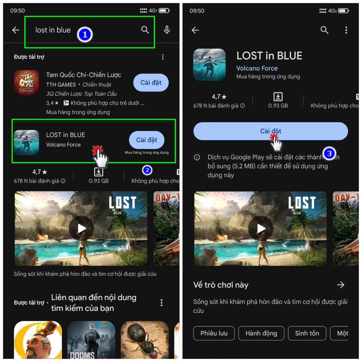 LOST in Blue: Khám phá game mobile chiến thuật sinh tồn độc đáo