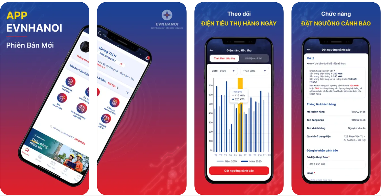 Tìm hiểu EVNHANOI: Ứng dụng giúp xem điện năng tiêu thụ hằng ngày