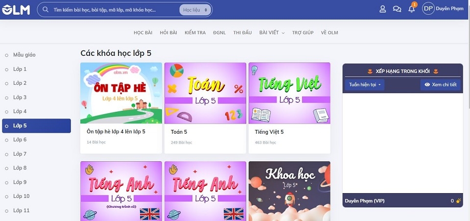 OLM.VN là gì? Từ A-Z cách sử dụng website học trực tuyến miễn phí