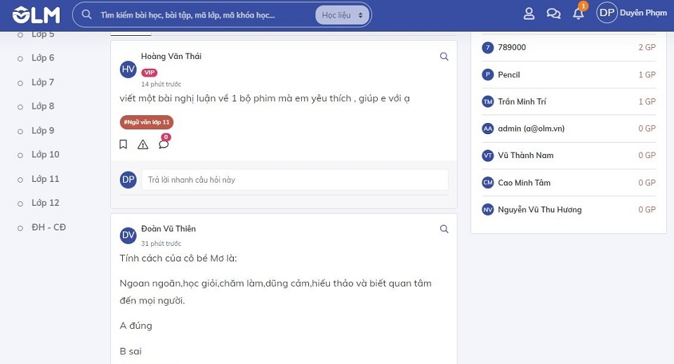 OLM.VN là gì? Từ A-Z cách sử dụng website học trực tuyến miễn phí
