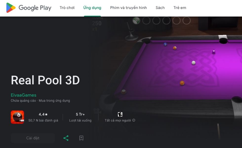 Real Pool 3D: Trò chơi bi-a trực tuyến hay nhất, đồ họa chân thực
