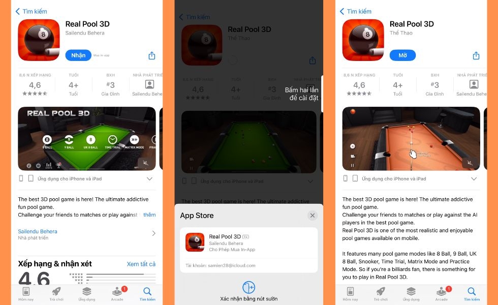 Real Pool 3D: Trò chơi bi-a trực tuyến hay nhất, đồ họa chân thực