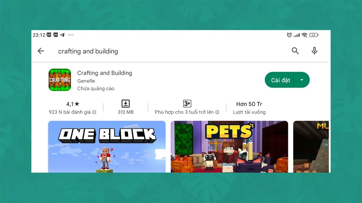 Crafting and Building là gì? Cách tải Crafting and Building