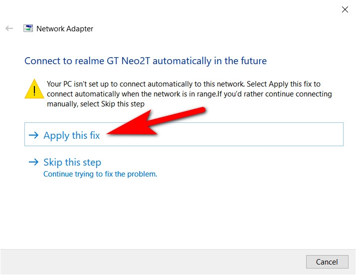 Sửa lỗi can't connect to this network thường gặp trên máy tính