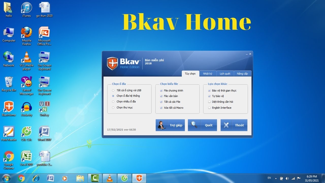Hướng dẫn cách tải phần mềm Bkav Home, cách sử dụng phần mềm
