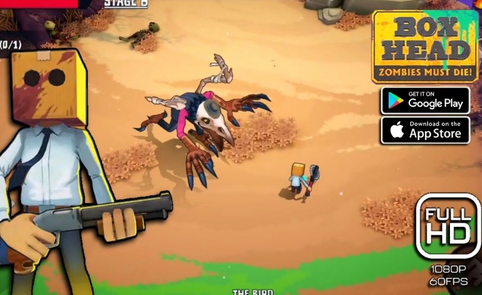 Box Head: Zombies Must Die - Game hành động hấp dẫn, tải miễn phí