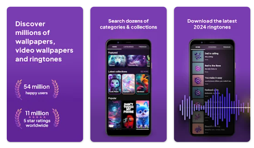 ZEDGE™ Wallpapers & Ringtones - Ứng dụng nhạc chuông và hình nền
