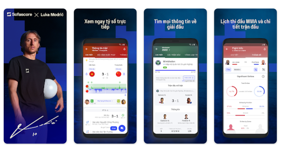 Sofascore: Ứng dụng theo dõi các tin tức thể thao nhanh chóng