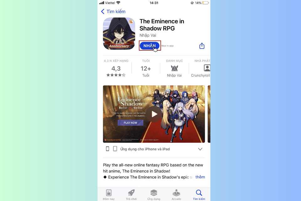 Cách cài đặt The Eminence in Shadow Game trên điện thoại và PC