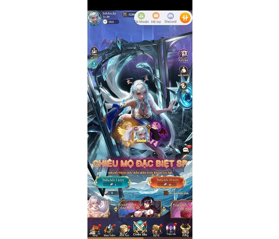 Tổng hợp các mẹo chơi game Goddess Era để lên cấp nhanh