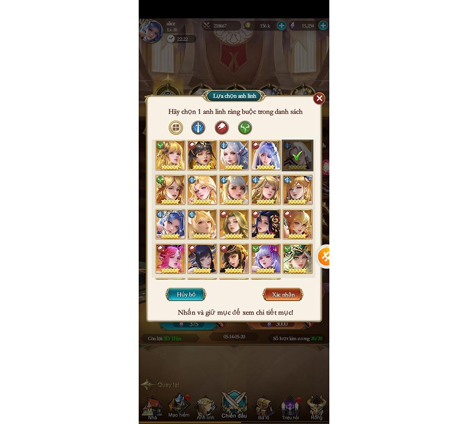 Tổng hợp các mẹo chơi game Goddess Era để lên cấp nhanh