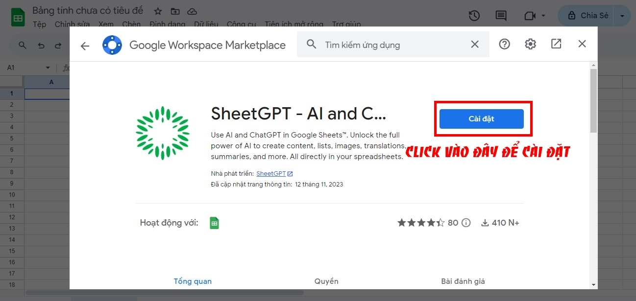 Cách kết nối ChatGPT với Google Sheets siêu dễ ai cũng làm được