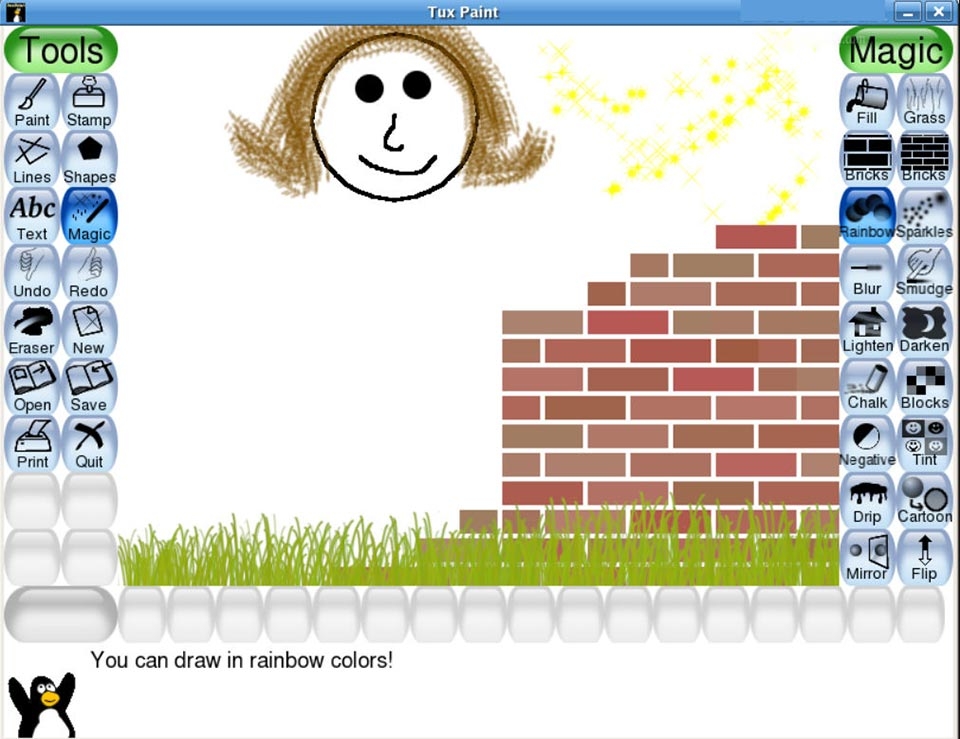 Tux Paint: Phần mềm tập tô vẽ miễn phí dành cho các hoạ sĩ nhí