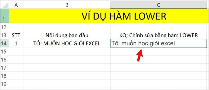 Tìm hiểu về hàm LOWER trong Excel: Hướng dẫn chi tiết cách dùng