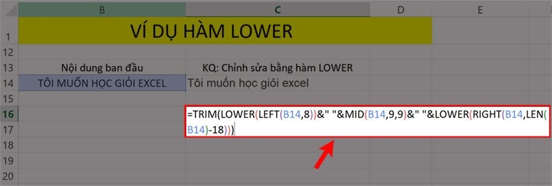 Tìm hiểu về hàm LOWER trong Excel: Hướng dẫn chi tiết cách dùng