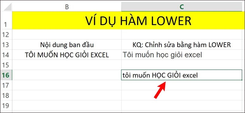 Tìm hiểu về hàm LOWER trong Excel: Hướng dẫn chi tiết cách dùng